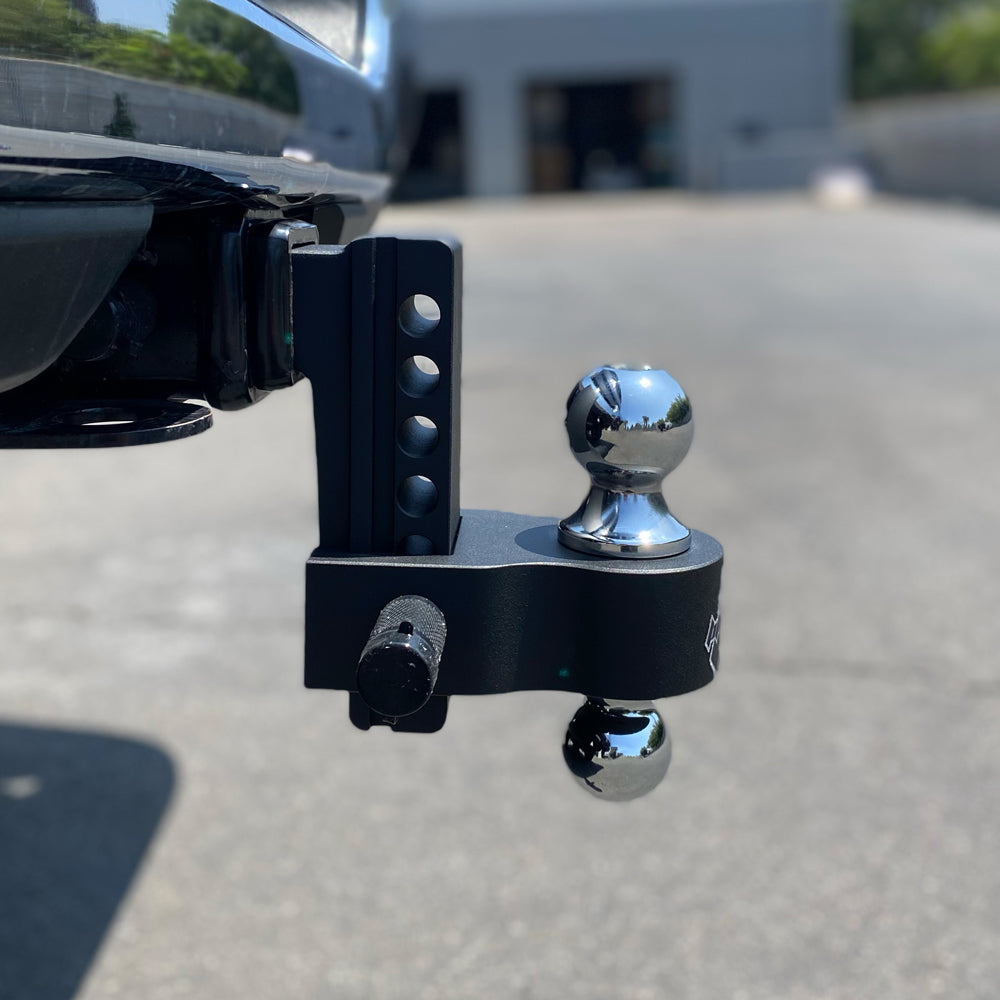 Blackout 10,000 lbs Adjustable Drop Hitch, 2 & 2-5/16 inch Ball - 0-6 ...