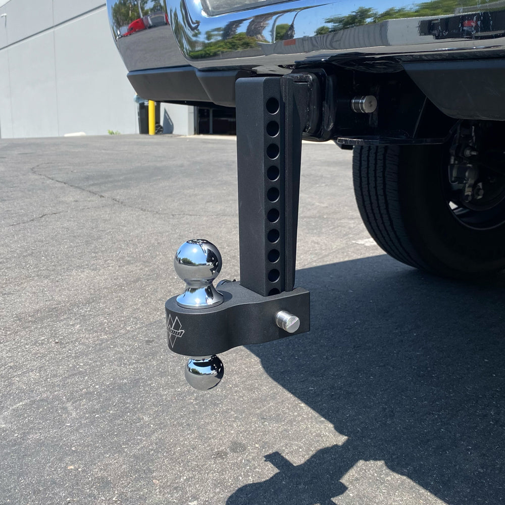 Blackout 10,000 lbs Adjustable Drop Hitch, 2 inch and 2-5/16 inch Ball ...