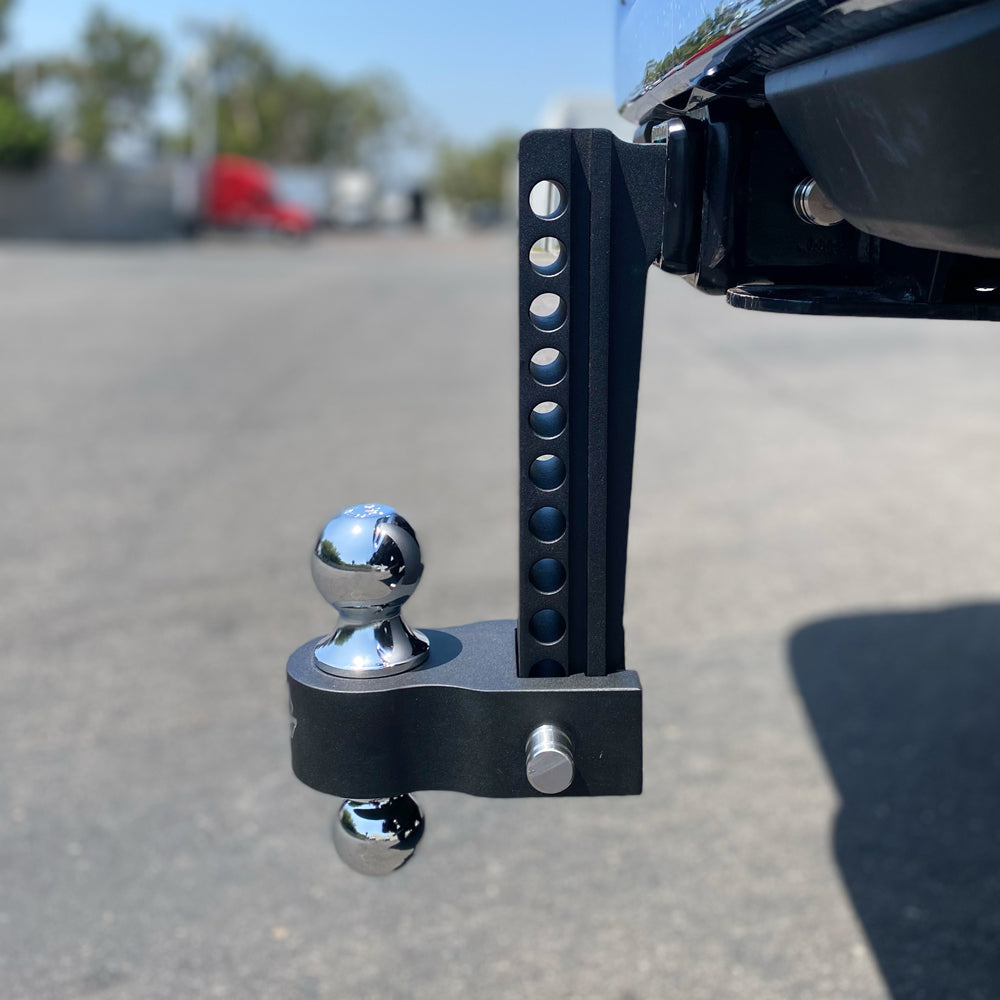 Blackout 10,000 lbs Adjustable Drop Hitch, 2 inch and 2-5/16 inch Ball ...