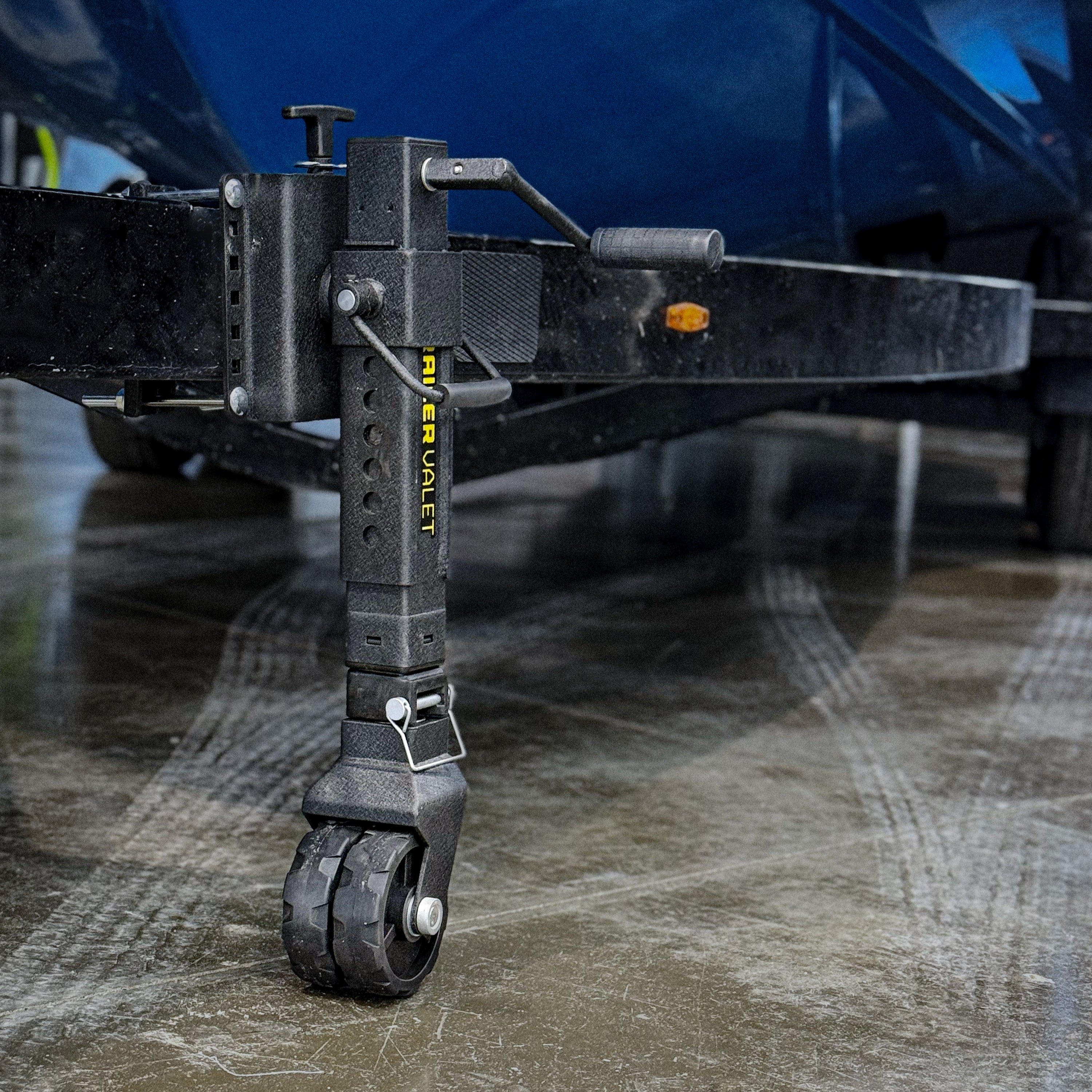 Trailer Valet JX3-SS Drill Jack – Dual Wheels for Overland/Marine