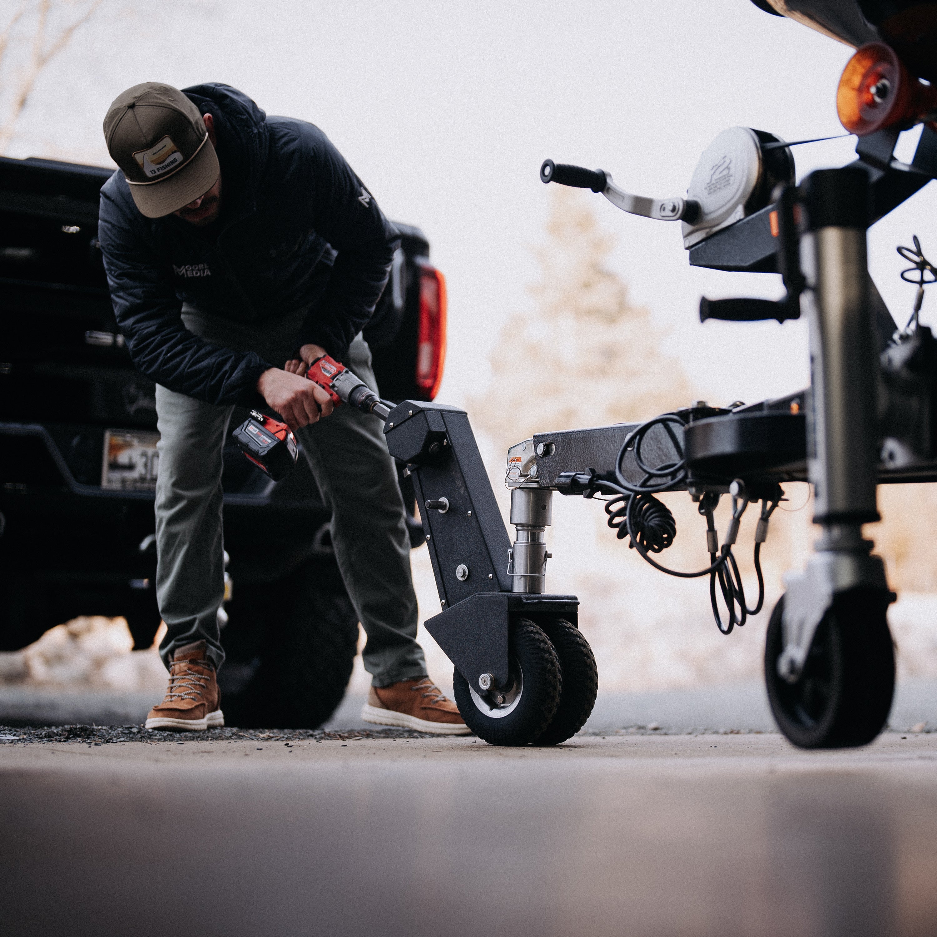 Trailer Valet MV Pro Dolly – 12,000 lb Drill-Powered Mover
