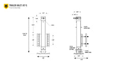 JX 7K Side Mount Electric Trailer Jack | Drill Powered Jack – Trailer Valet