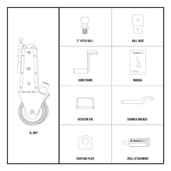 Trailer Valet XL - Manual Trailer Dolly 10,000 Lbs